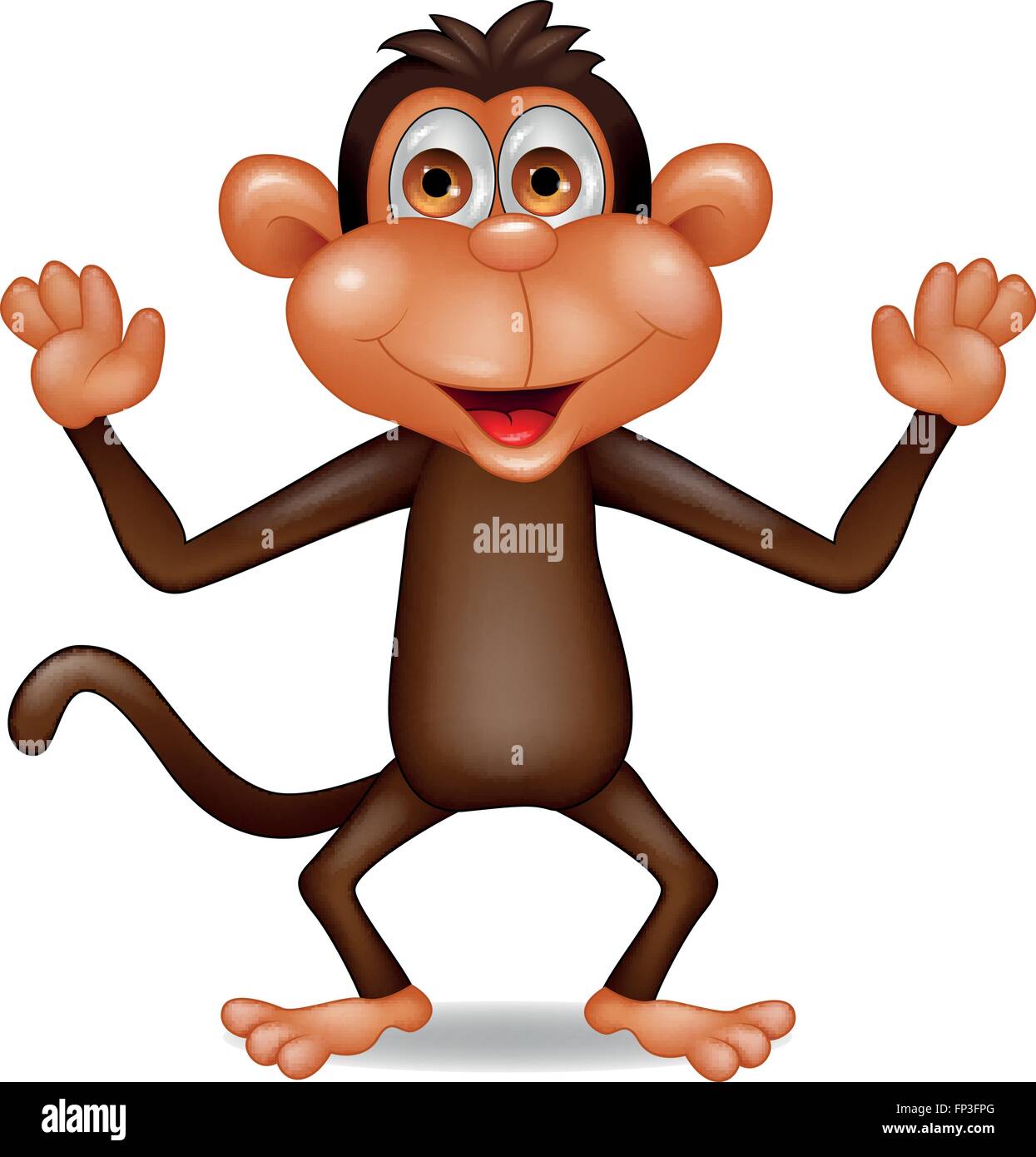 Monkey waving hi-res stock photography and images - Alamy