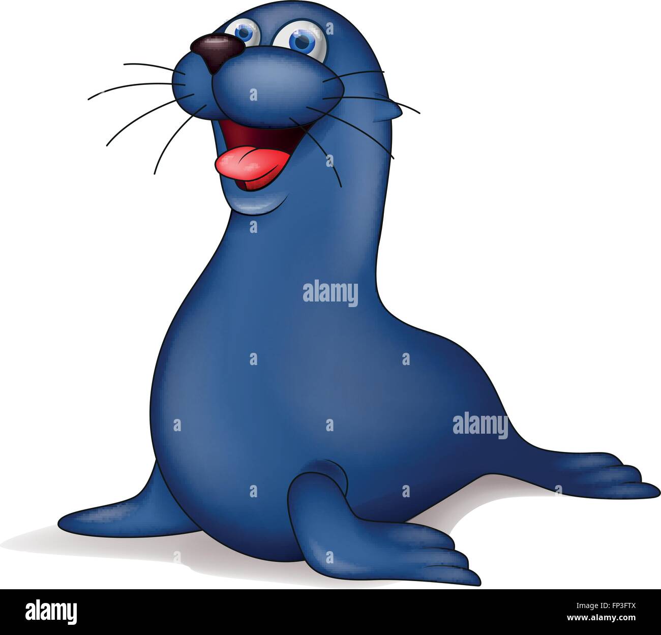 Cartoon illustration funny grey seal hi-res stock photography and ...