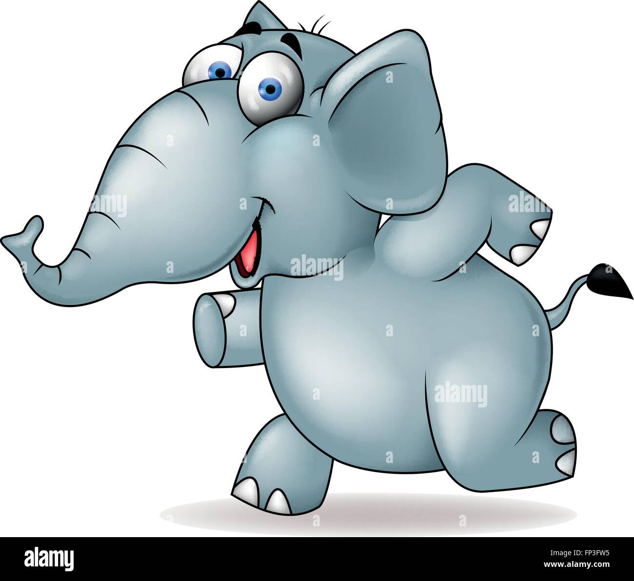 Cute elephant cartoon Stock Vector Image & Art - Alamy