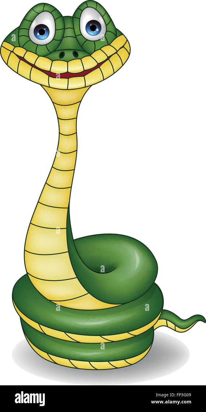 Funny snake cartoon Stock Vector Image & Art - Alamy