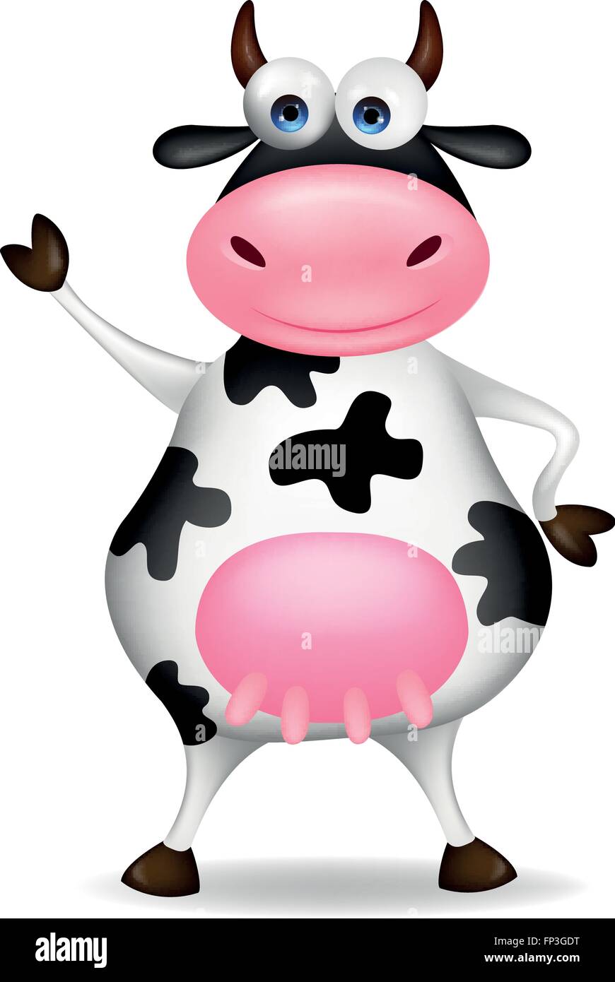 Cow cartoon hi-res stock photography and images - Alamy