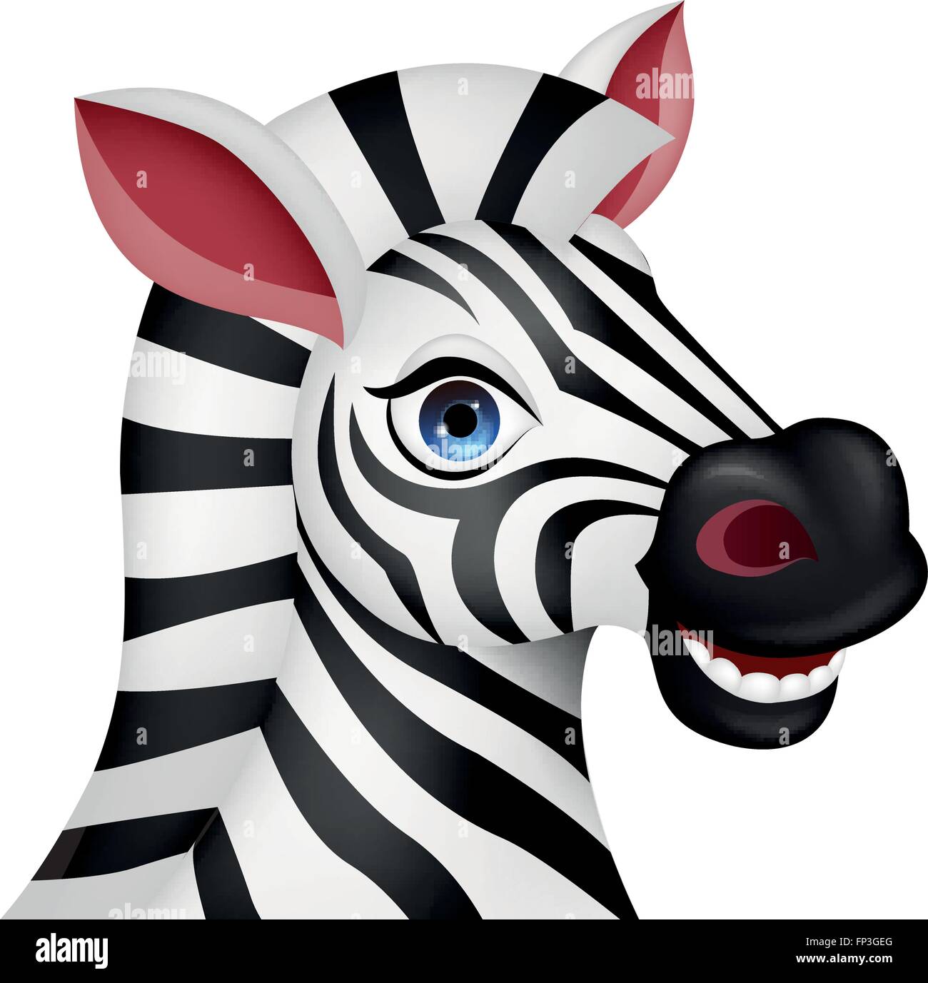 Zebra Cartoon Face Zebra Head Cartoon Stock Illustration [68464804]