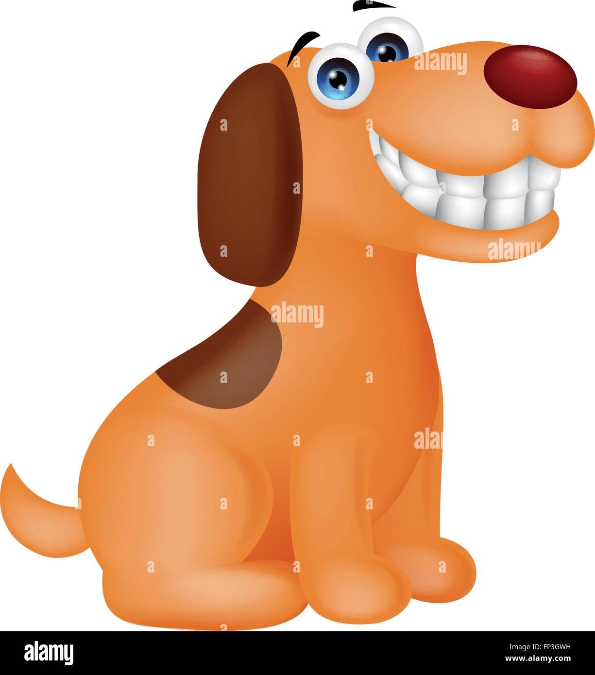 Funny puppy cartoon Stock Vector Image & Art - Alamy