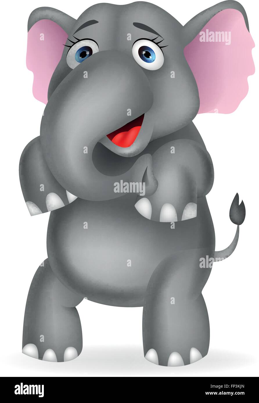 Funny elephant cartoon Stock Vector Image & Art - Alamy