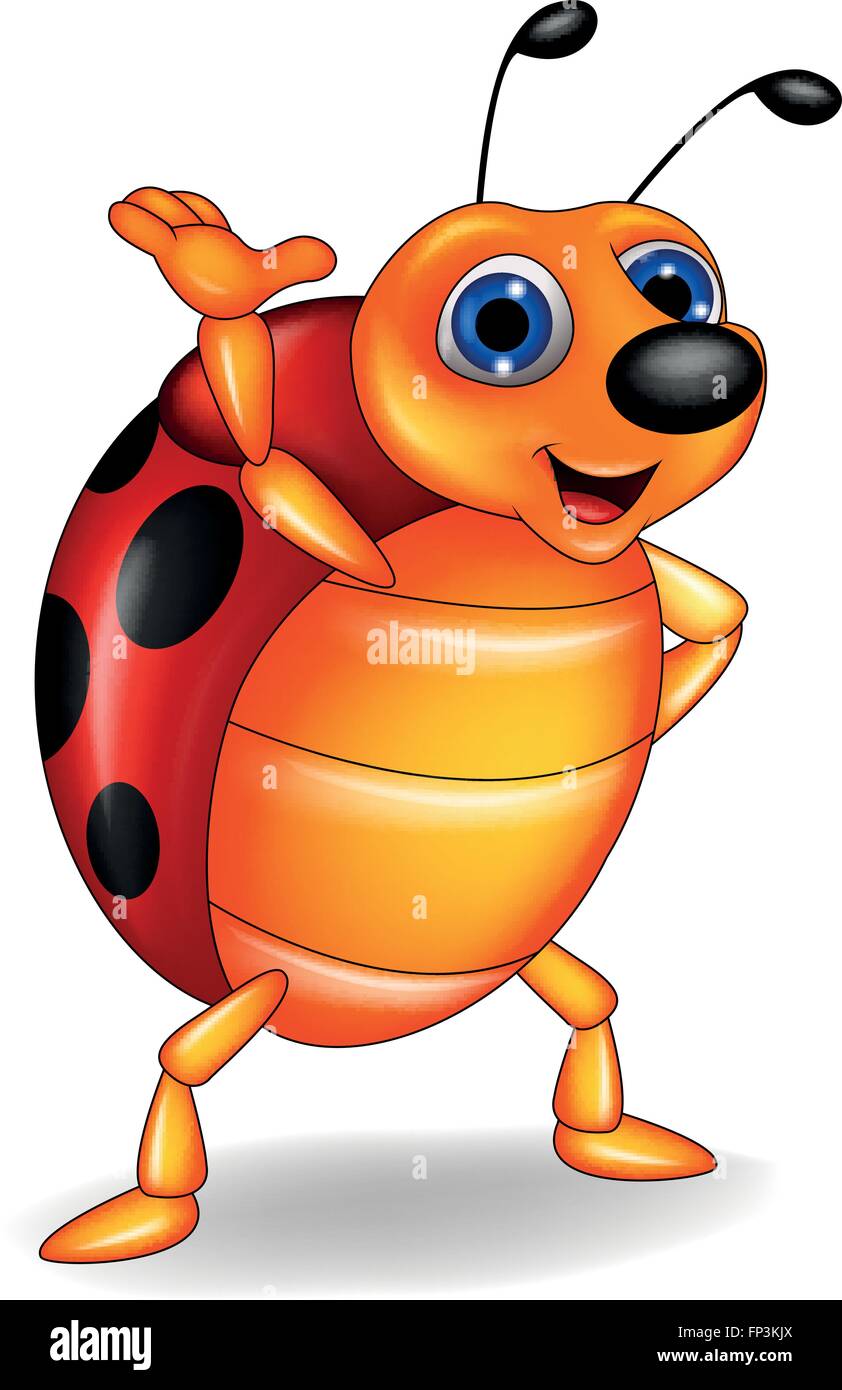 Cartoon ladybug waving hand hi-res stock photography and images - Alamy