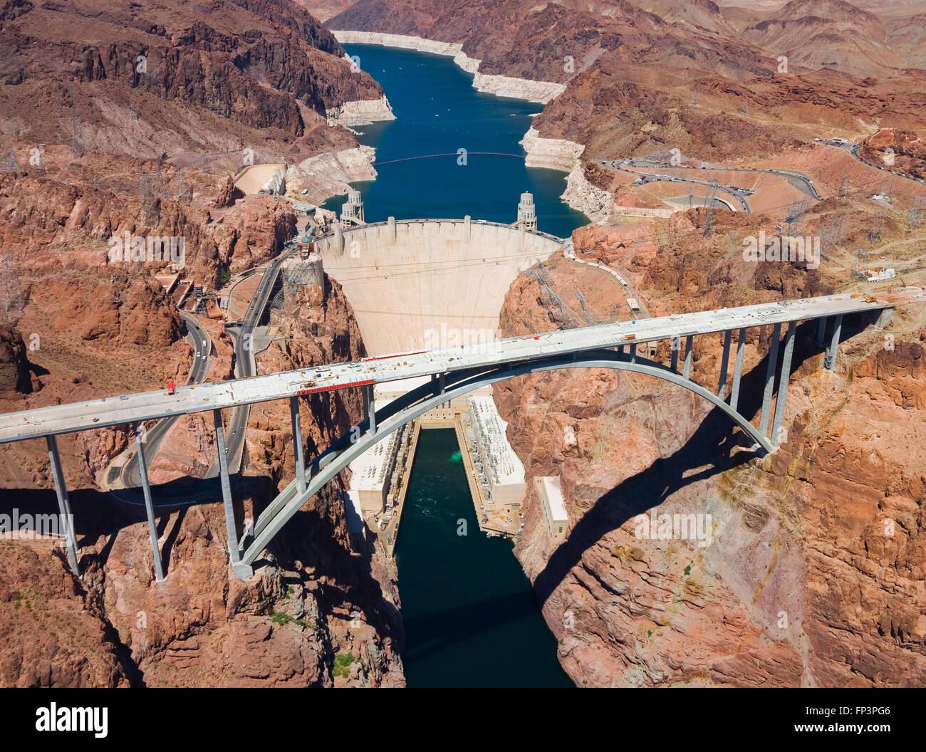 Hoover dam aerial view hi-res stock photography and images - Alamy