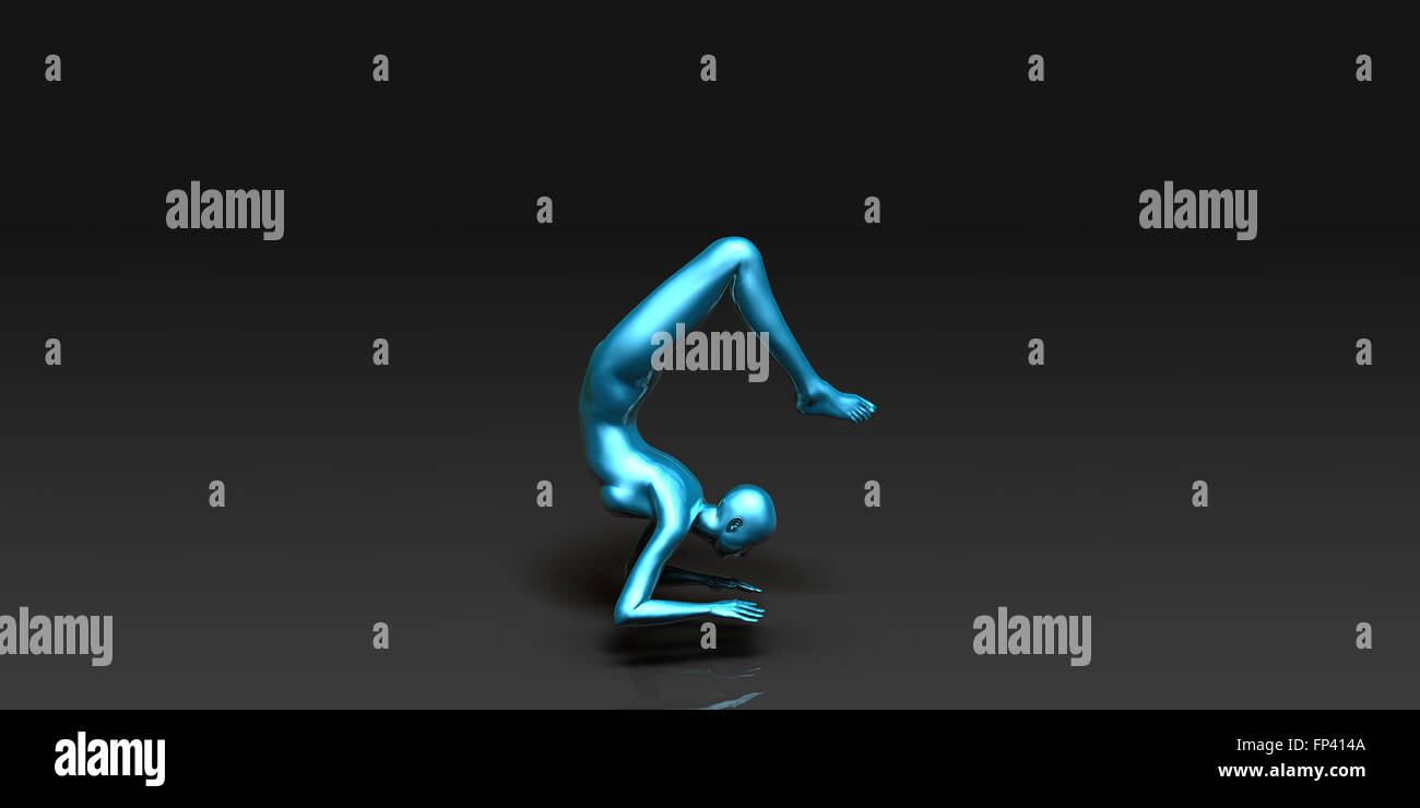 Yoga Class, the Scorpion Basic Pose Stance Stock Photo - Alamy