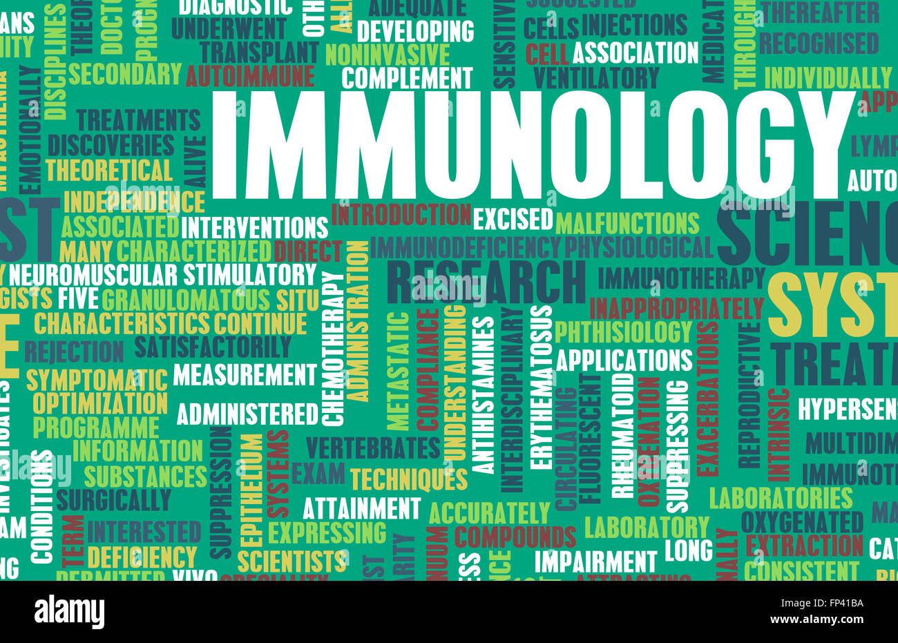 Immunology or Immunologist Medical Field Specialty As Art Stock Photo ...