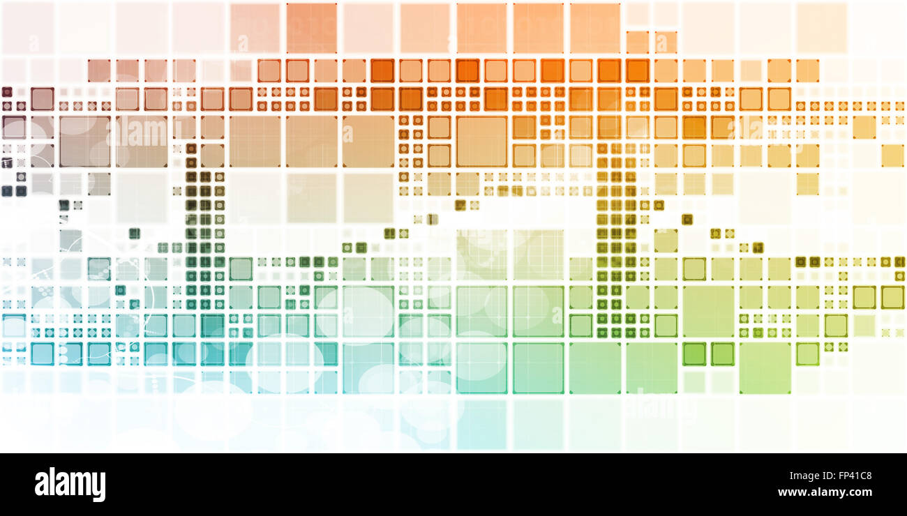 Block Abstract Background with Dynamic Digital Theme Art Stock Photo ...