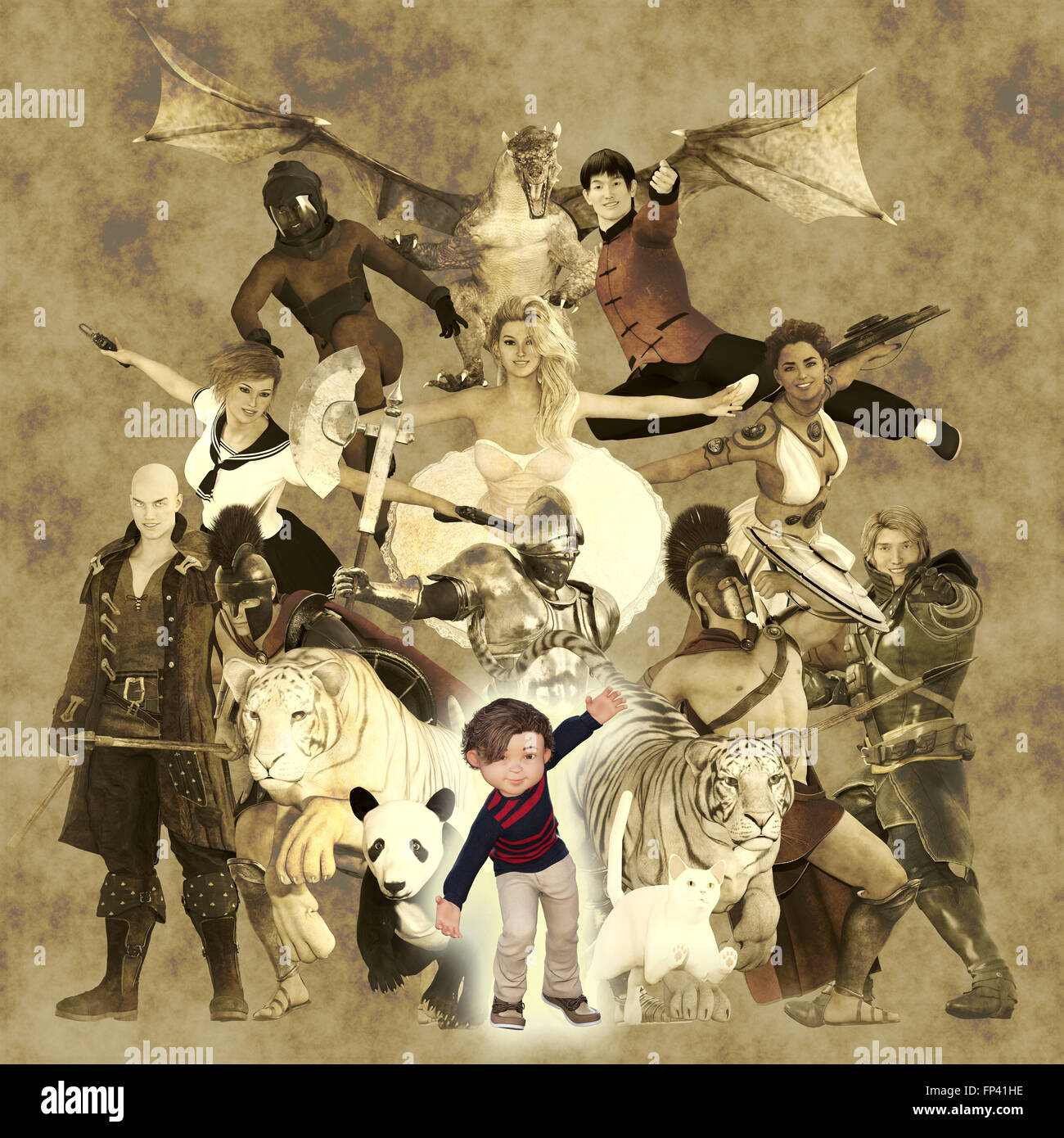 Discovering New Worlds Through Reading and Imagination Stock Photo - Alamy