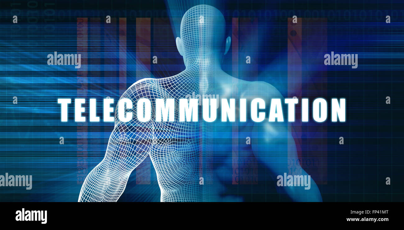 Telecommunication as a Futuristic Concept Abstract Background Stock ...