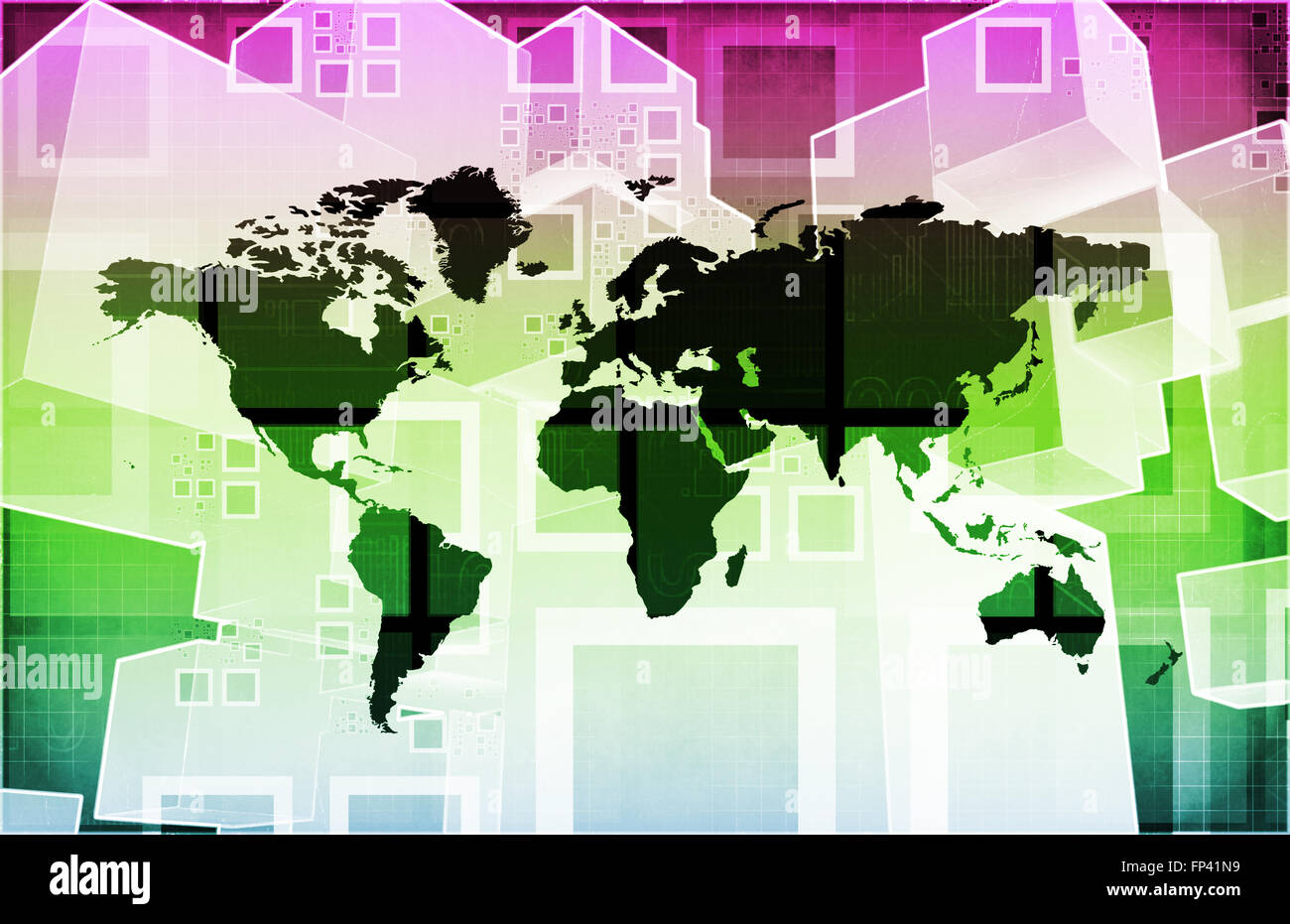 Integrated Technologies on a Global Level Concept Stock Photo - Alamy