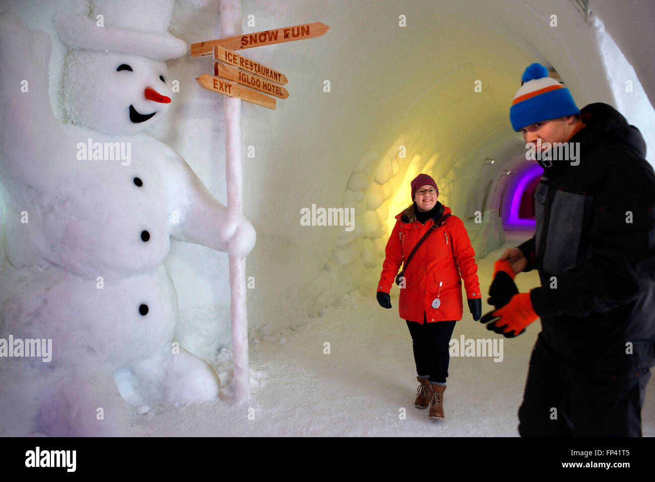 Hotel, rooms, acomodation. Igloo Hotel. Lapland, Finland. Snowman World ...