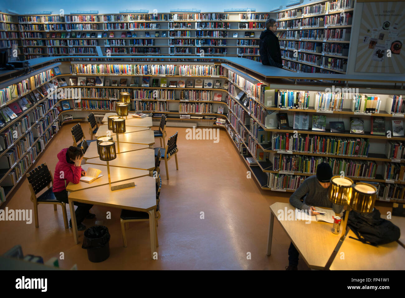 Rovaniemi library designed by architect Alvar Aalto. The principle of ...