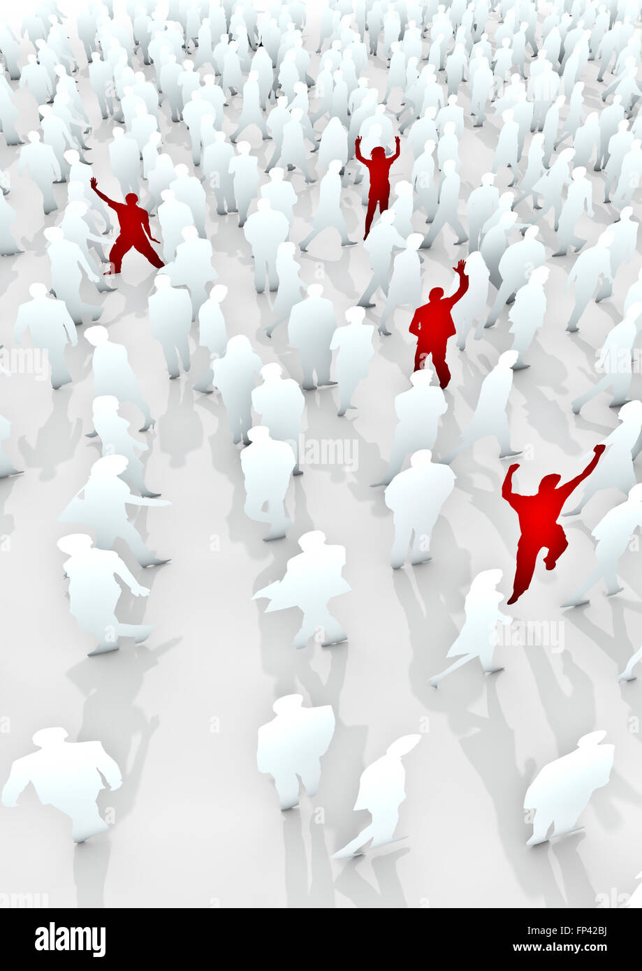 Stand out from the crowd people hi-res stock photography and images - Alamy