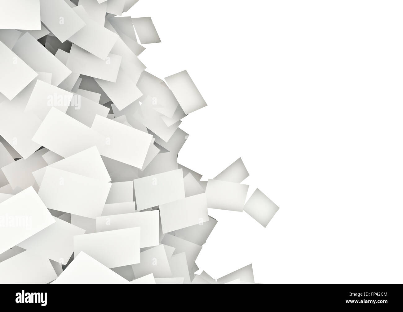 Paper storm 3d render flying hi-res stock photography and images - Alamy