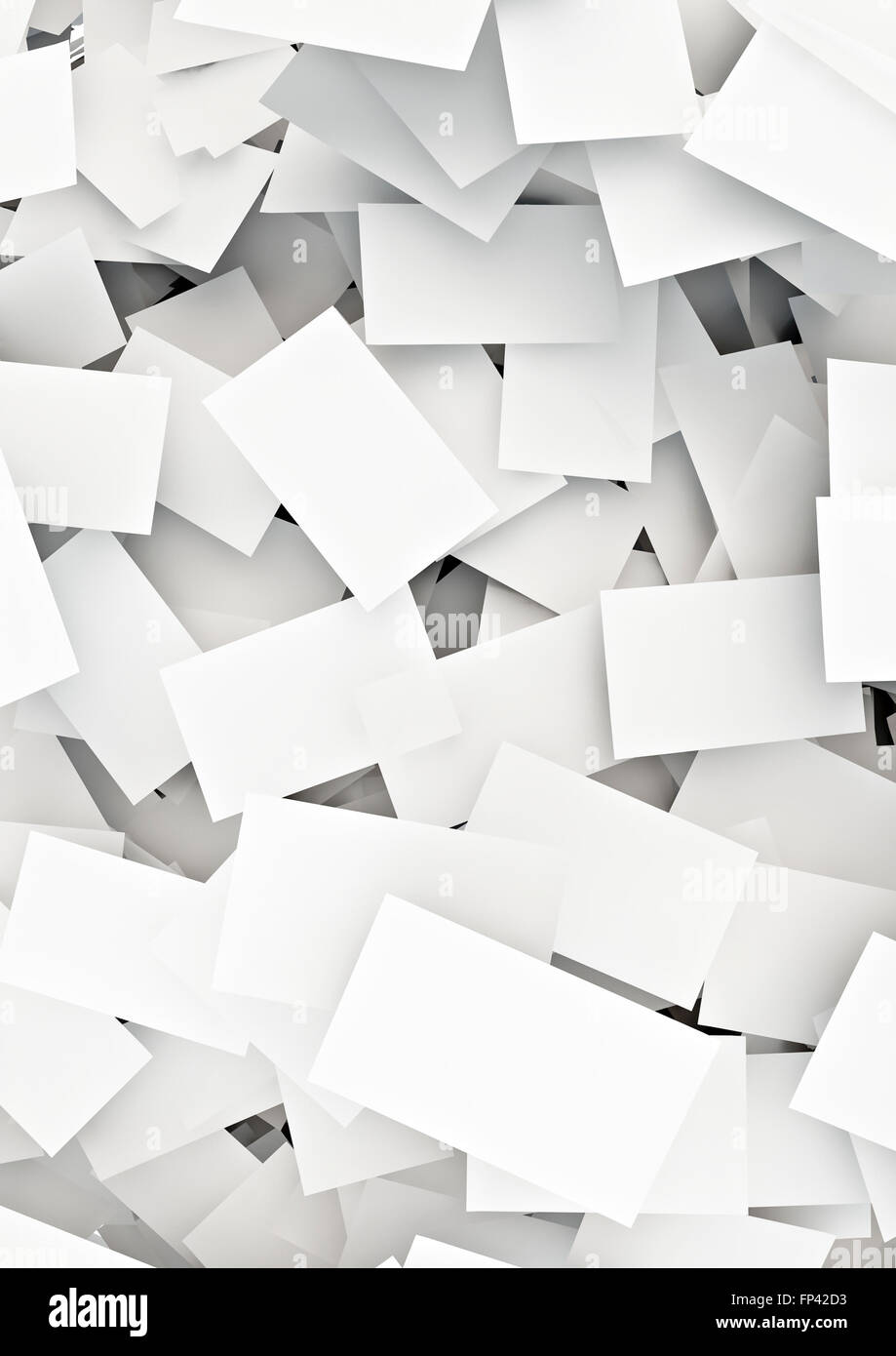 Paper storm / 3D render of flying sheets of paper Stock Photo - Alamy