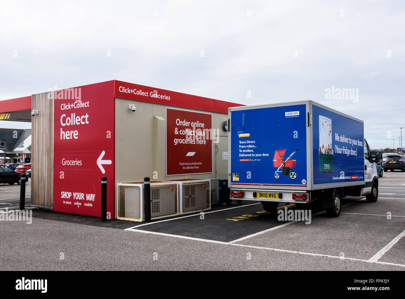 Tesco Delivery Van High Resolution Stock Photography and Images - Alamy