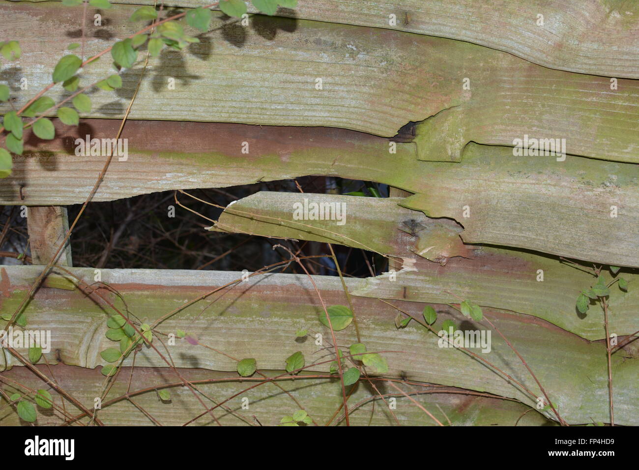 broken fence -background Stock Photo - Alamy