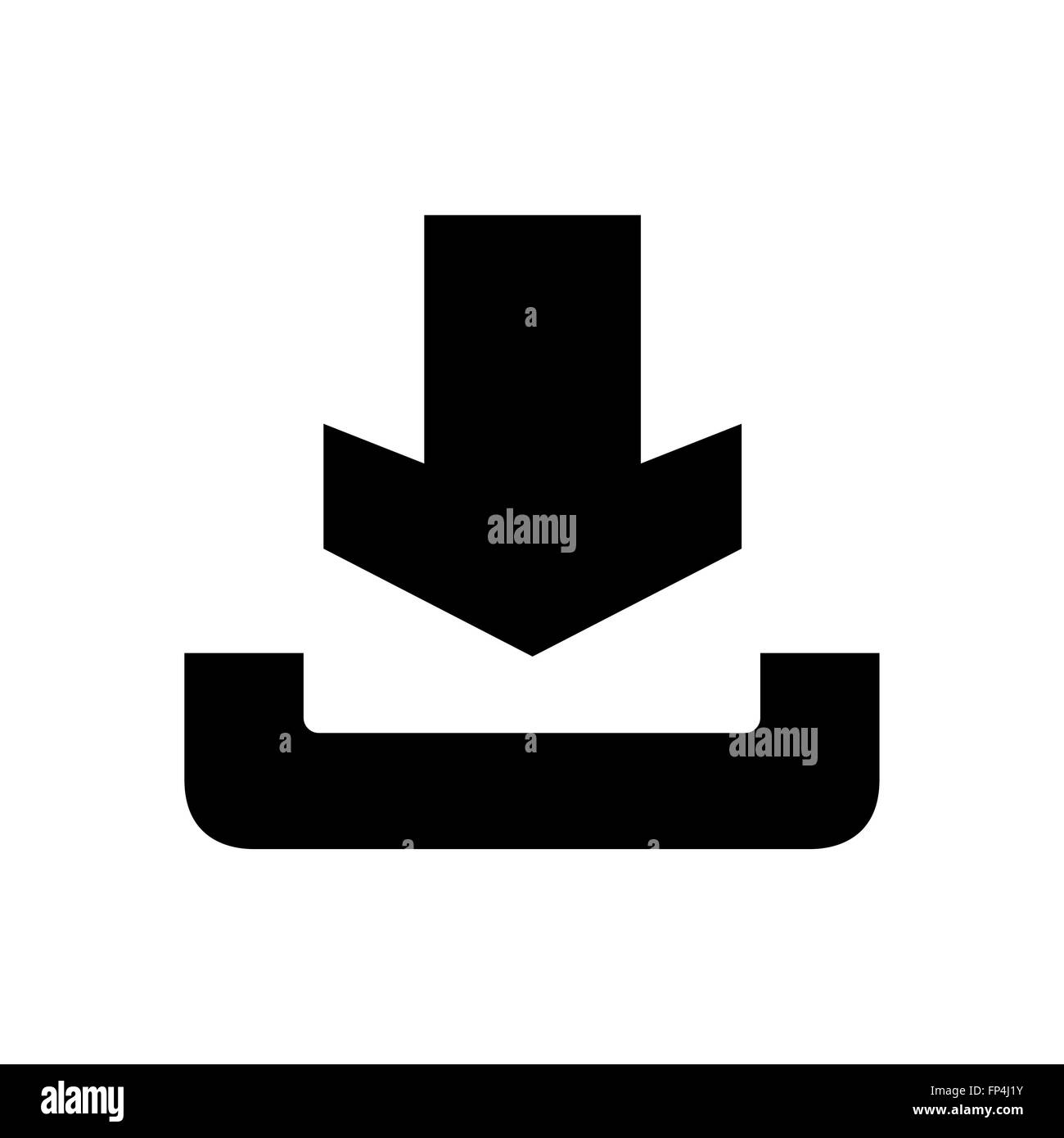 Downloading symbol hi-res stock photography and images - Alamy