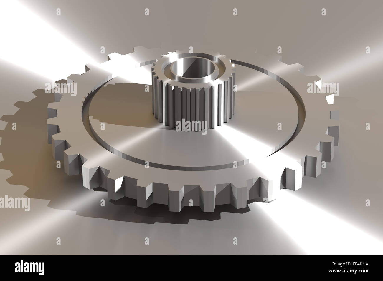 3d rendering metallic gear wheels in close-up Stock Photo - Alamy