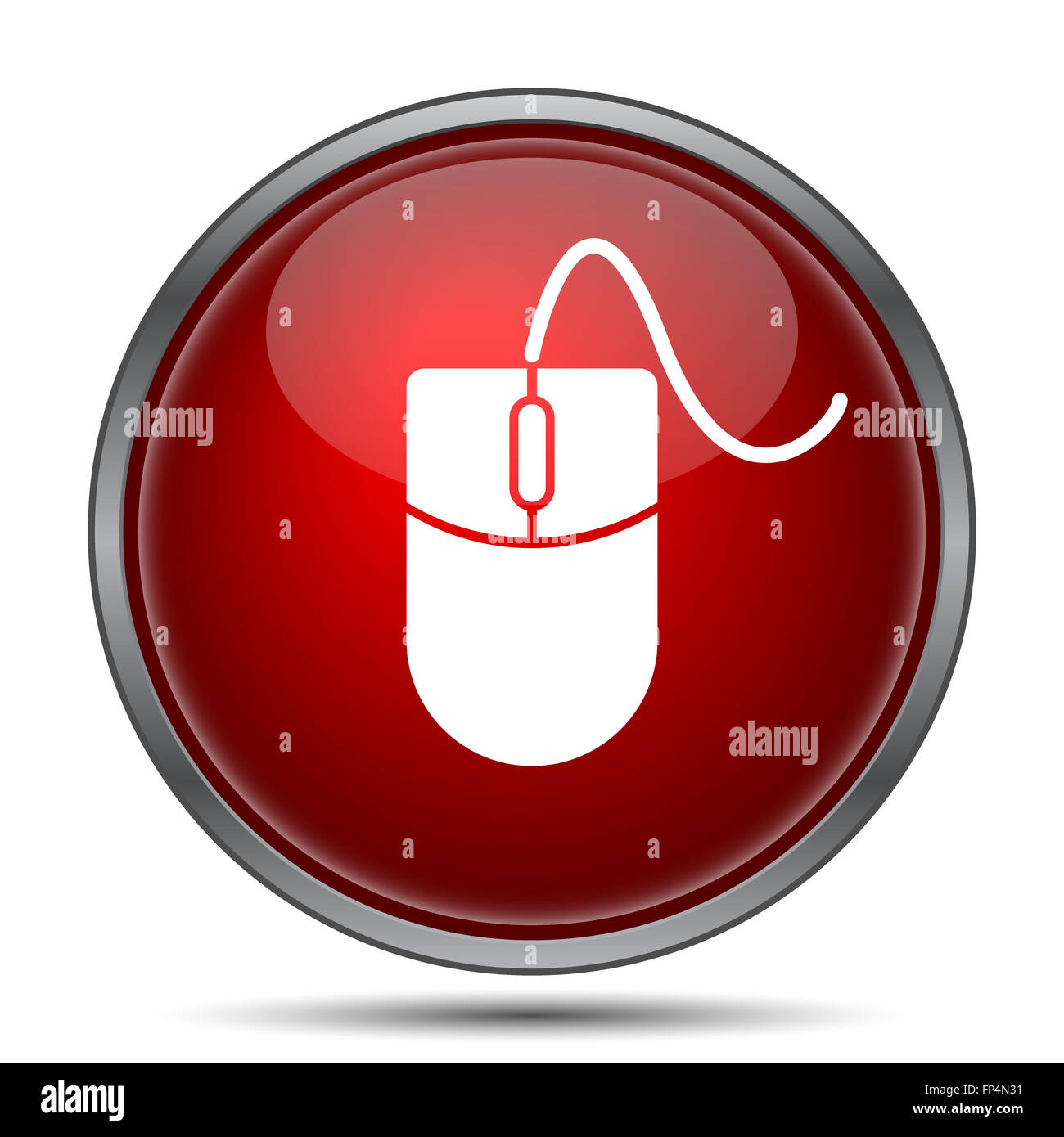 Mouse icon. Internet button on white background Stock Photo - Alamy