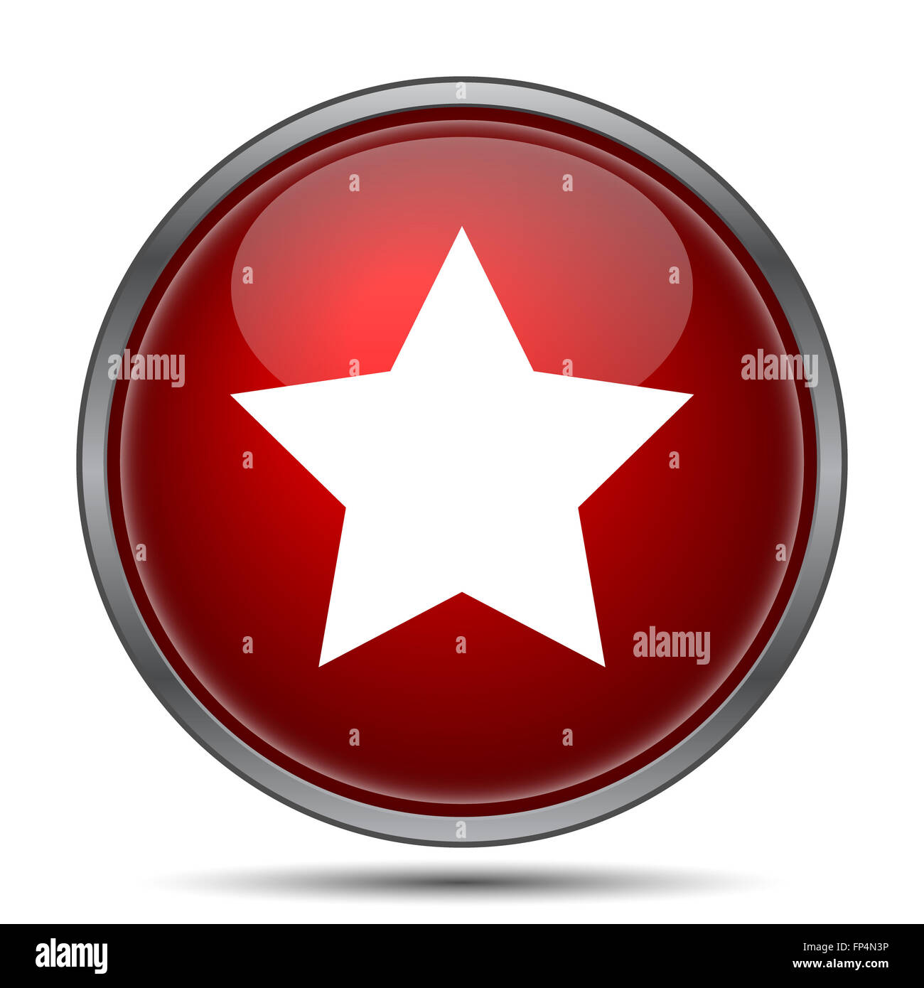 Favorite icon. Internet button on white background Stock Photo - Alamy