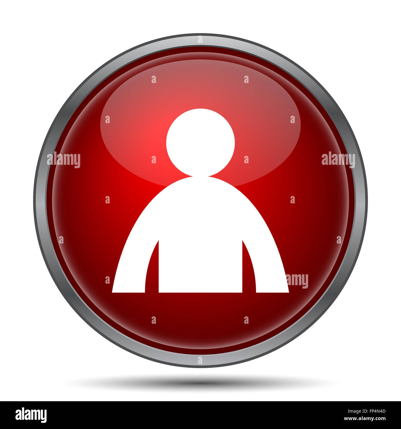 User profile icon. Internet button on white background Stock Photo - Alamy