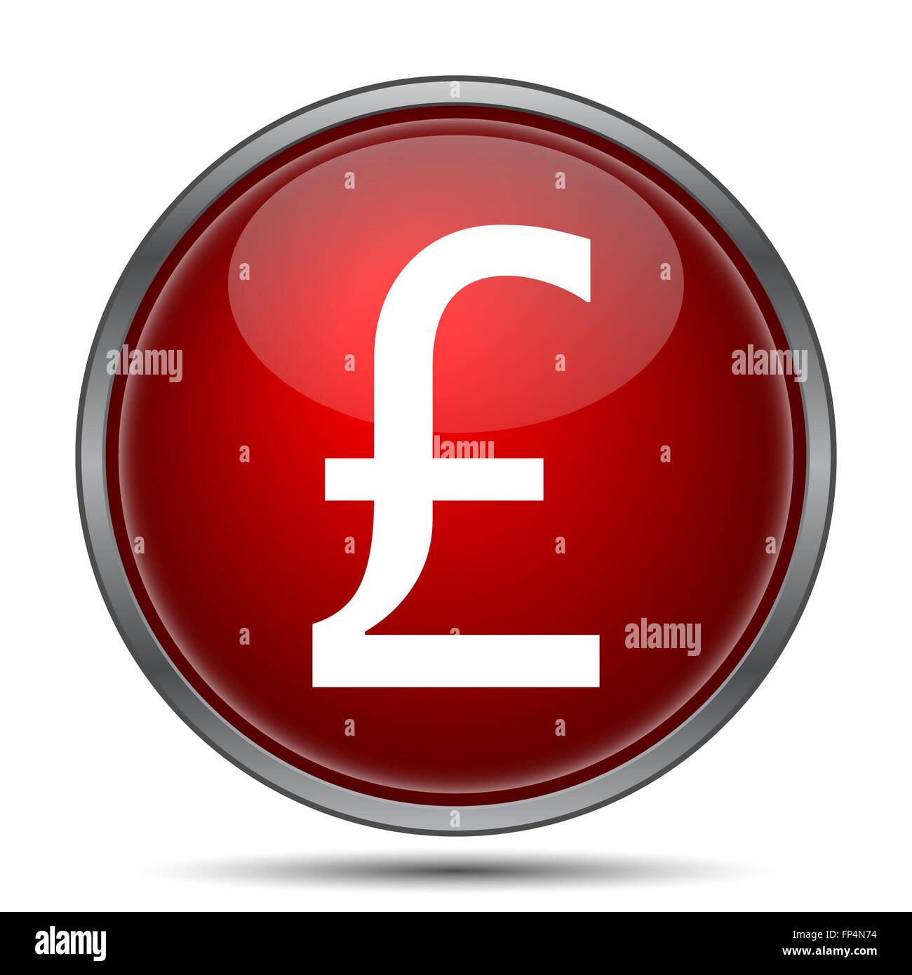Pound icon. Internet button on white background Stock Photo - Alamy