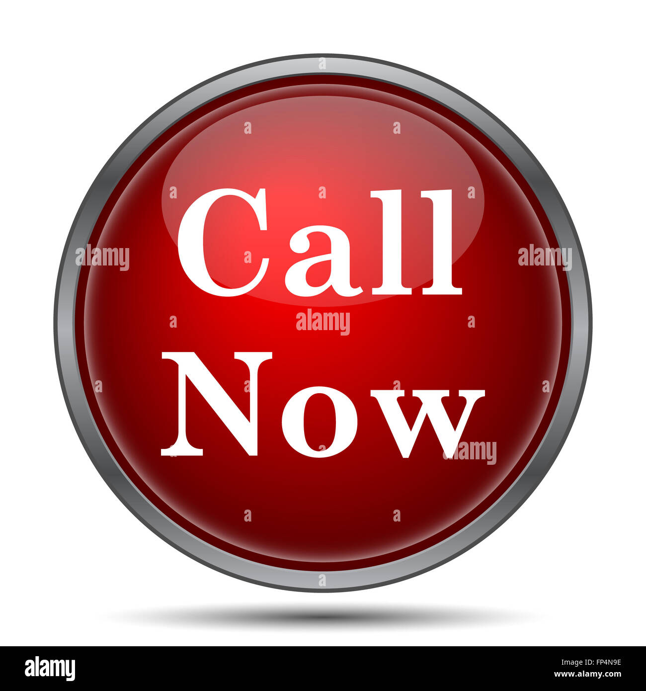 Call now icon. Internet button on white background Stock Photo - Alamy