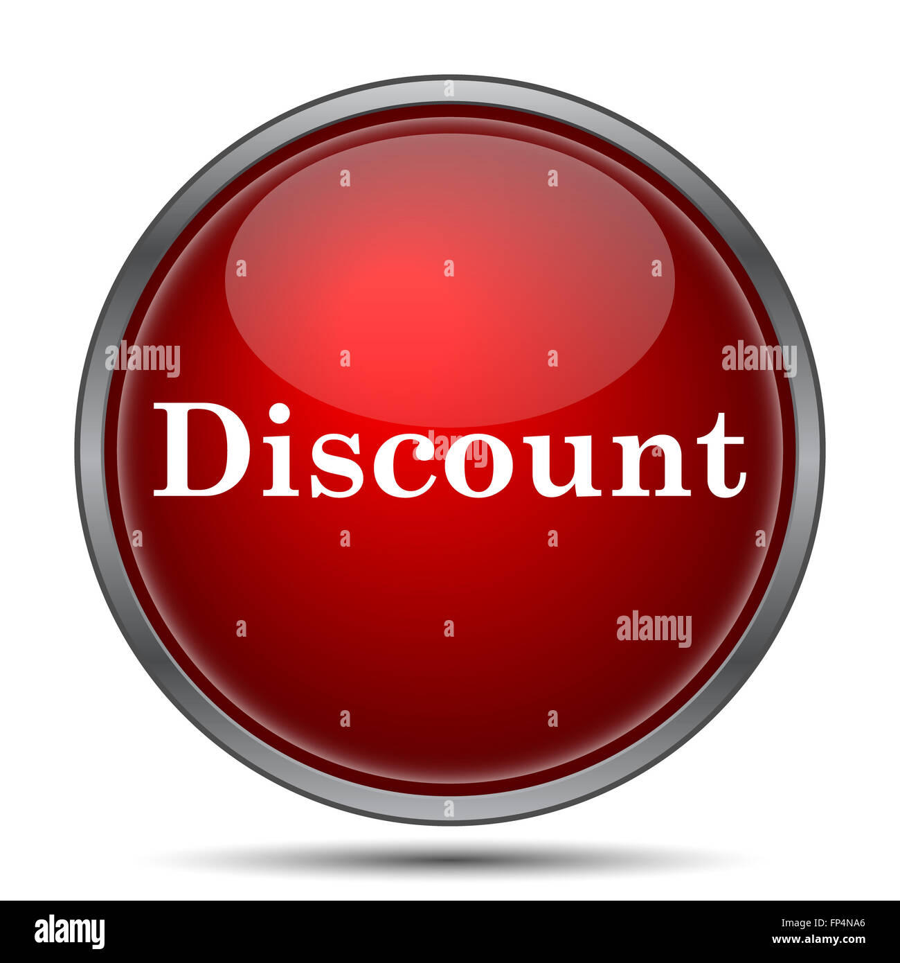Discount icon. Internet button on white background Stock Photo - Alamy
