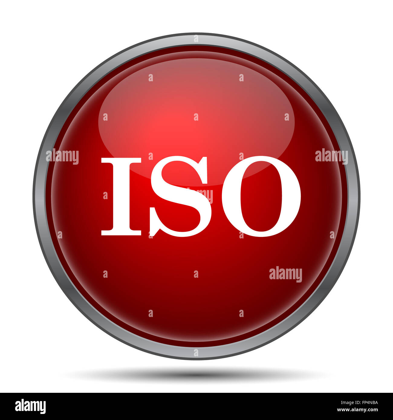 ISO icon. Internet button on white background Stock Photo - Alamy