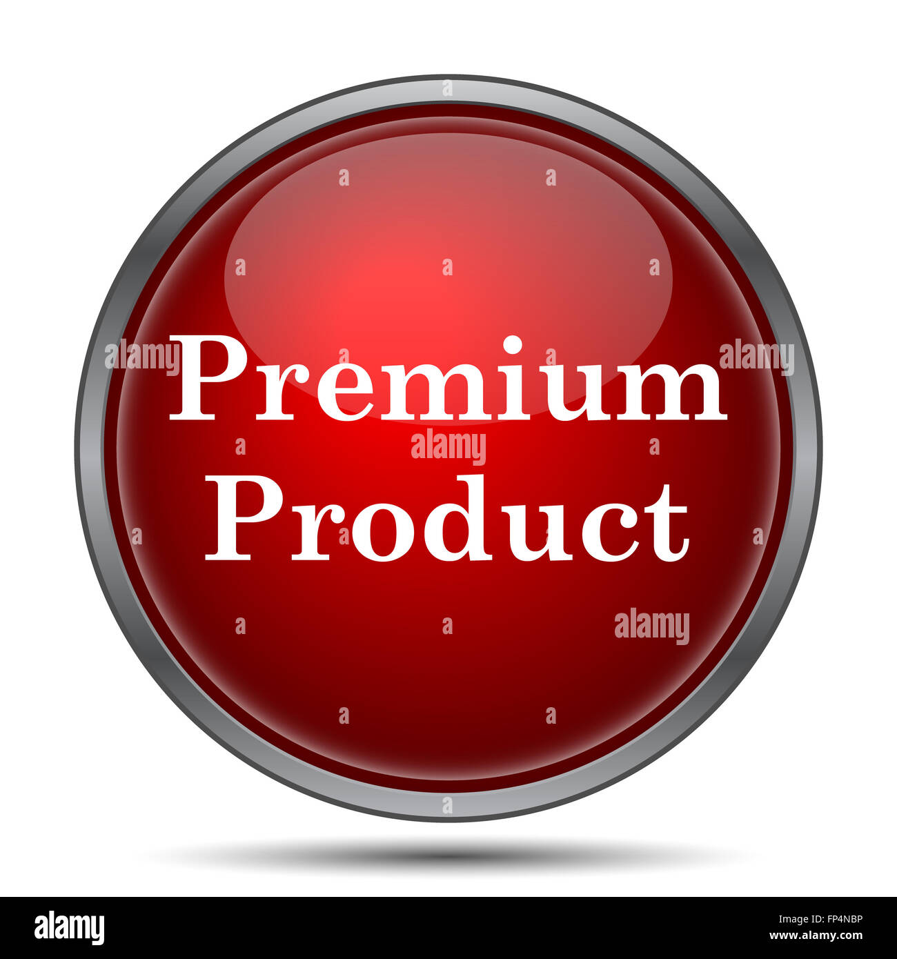 Premium product icon. Internet button on white background Stock Photo ...