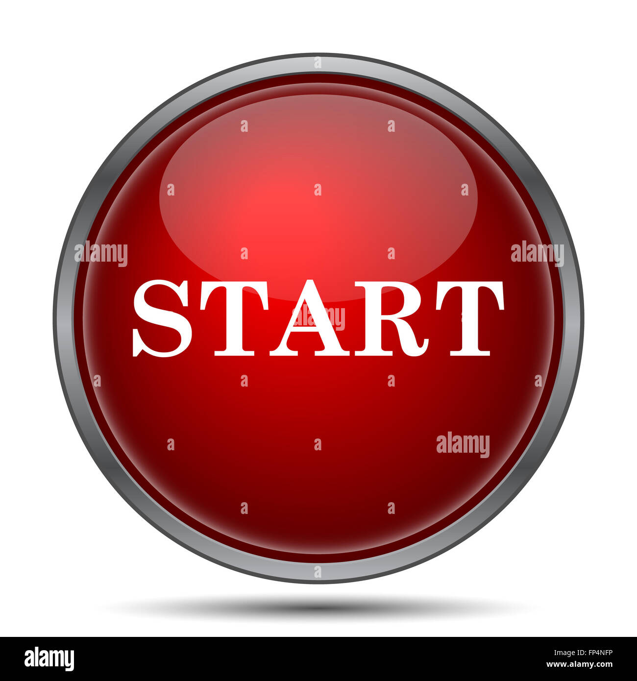 Start icon. Internet button on white background Stock Photo - Alamy