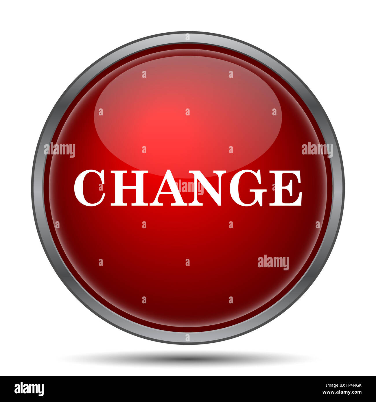 Change icon. Internet button on white background Stock Photo - Alamy