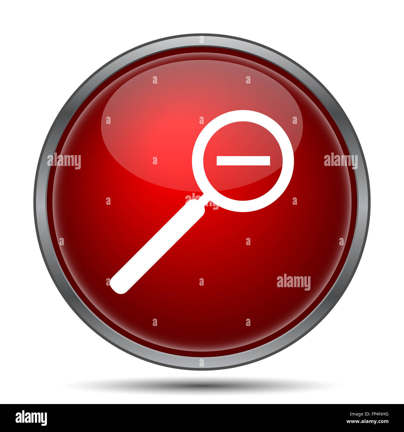 Zoom out icon. Internet button on white background Stock Photo - Alamy