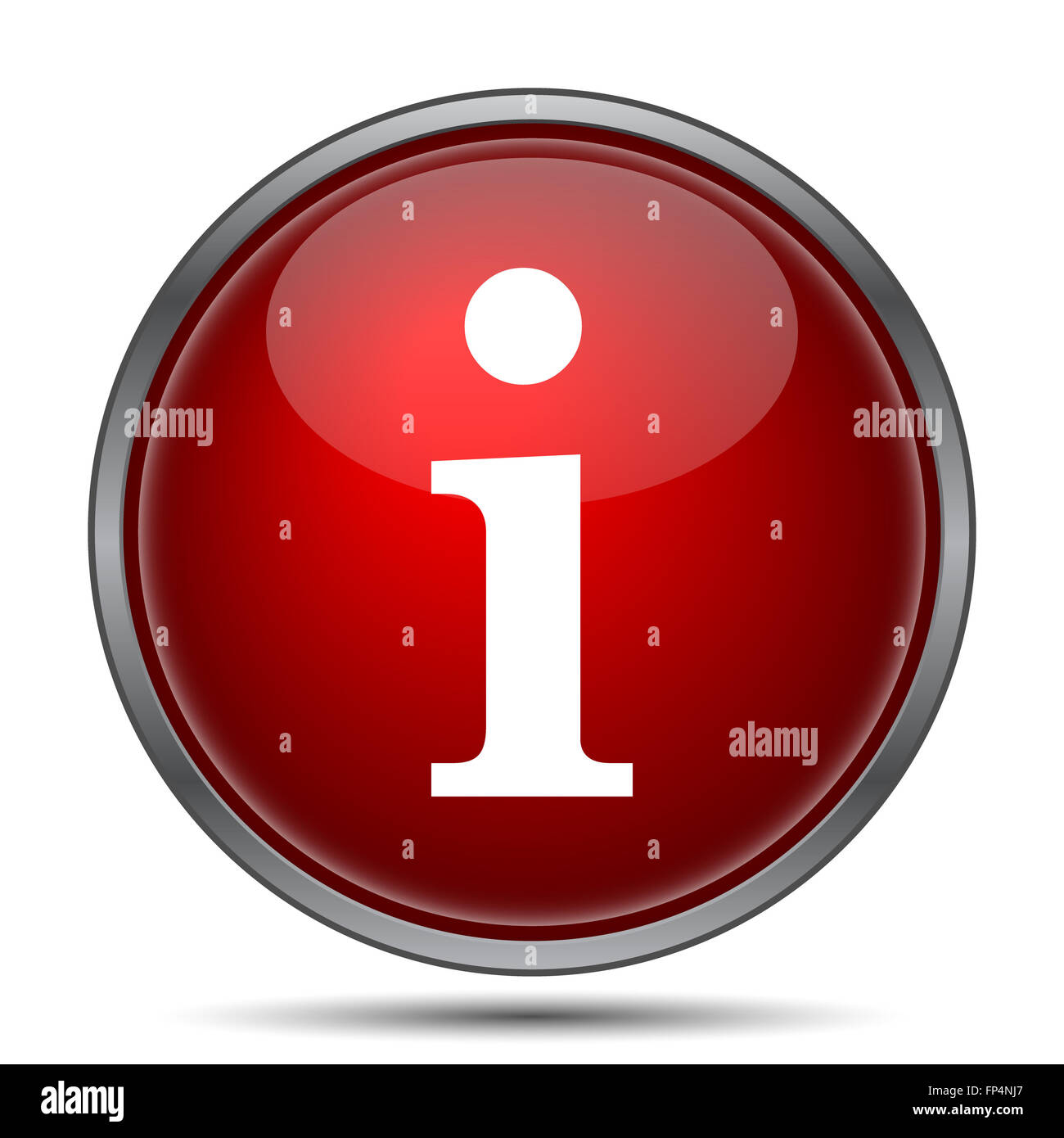 Info icon. Internet button on white background Stock Photo - Alamy