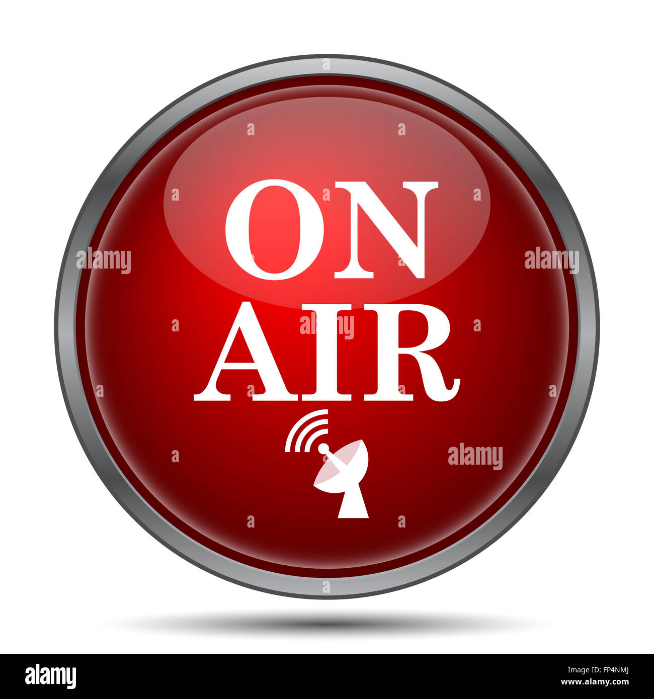 On air icon. Internet button on white background Stock Photo - Alamy