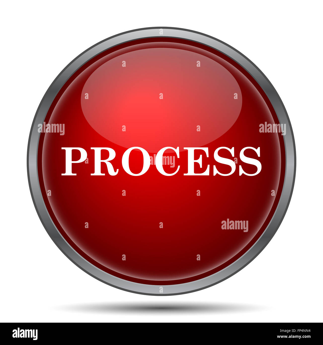 Process icon. Internet button on white background Stock Photo - Alamy