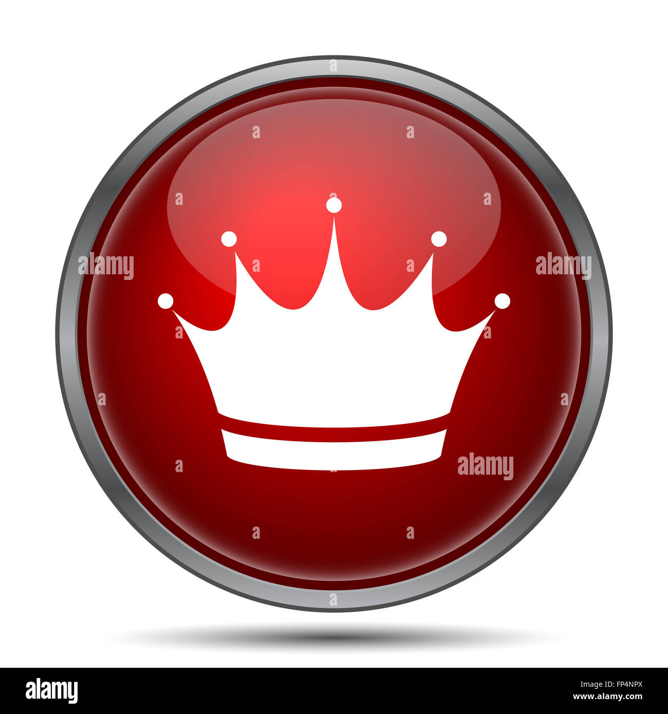 Crown icon. Internet button on white background Stock Photo - Alamy