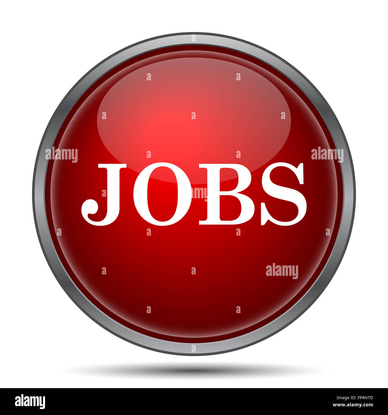 Jobs icon. Internet button on white background Stock Photo - Alamy