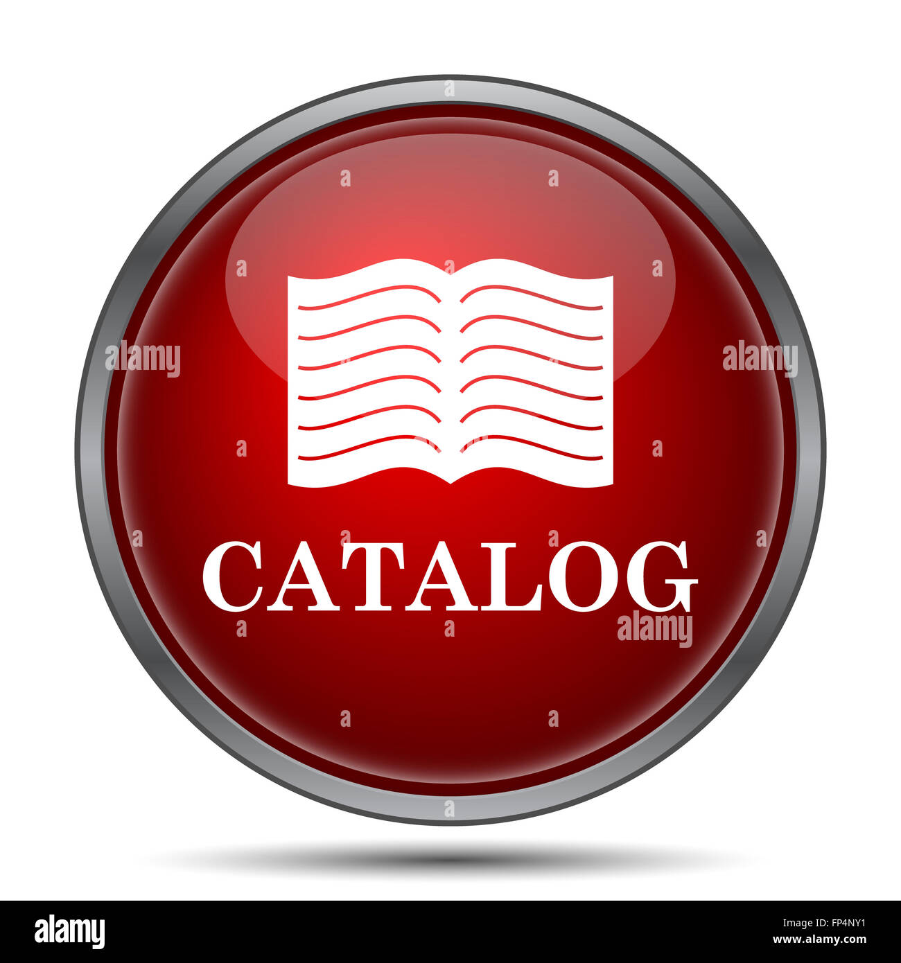 Catalog icon. Internet button on white background Stock Photo - Alamy