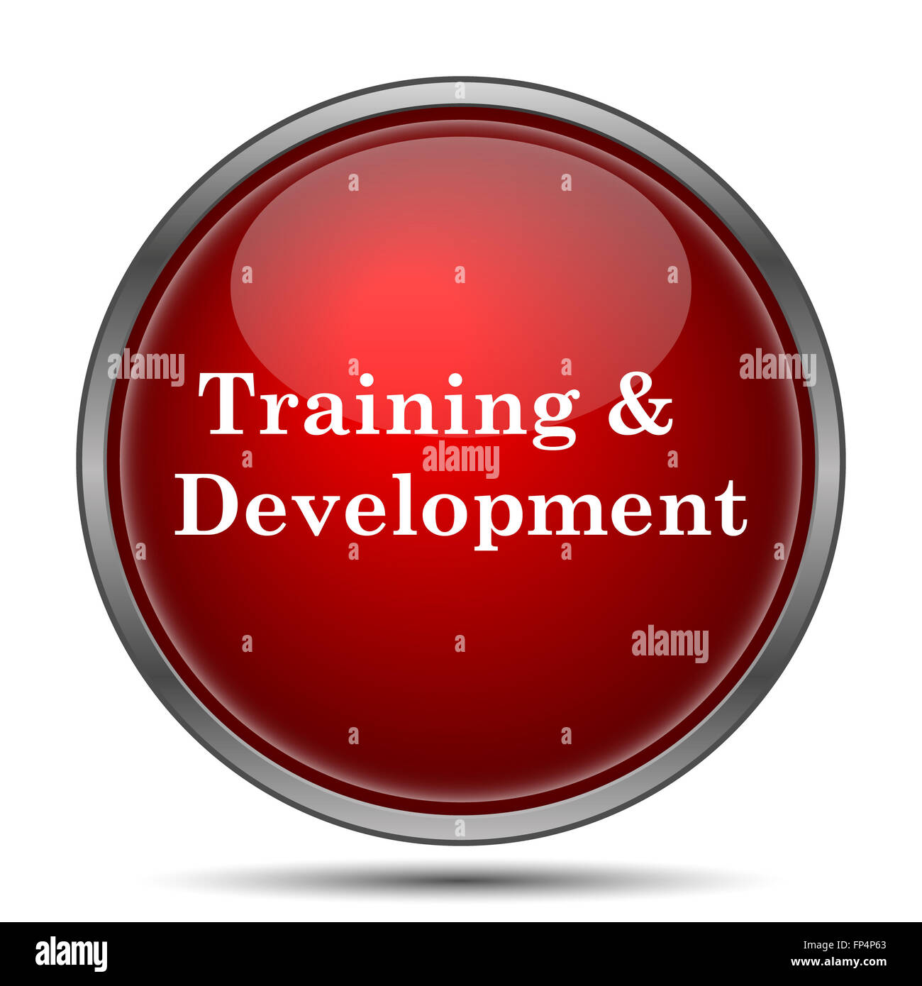 Training and development icon. Internet button on white background ...
