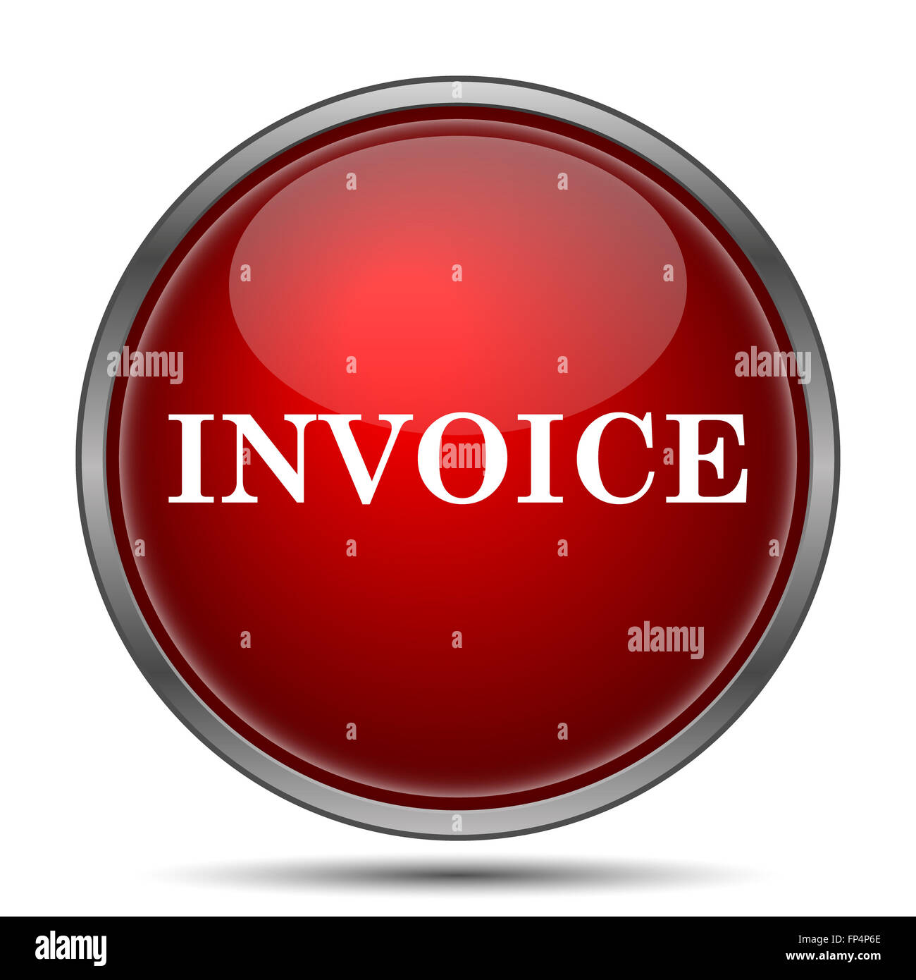 Invoice icon. Internet button on white background Stock Photo - Alamy