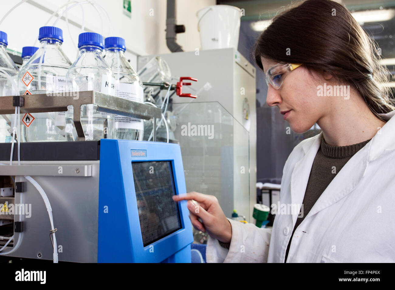 Experiment in a laboratory Heinrich-Heine-University Duesseldorf ...