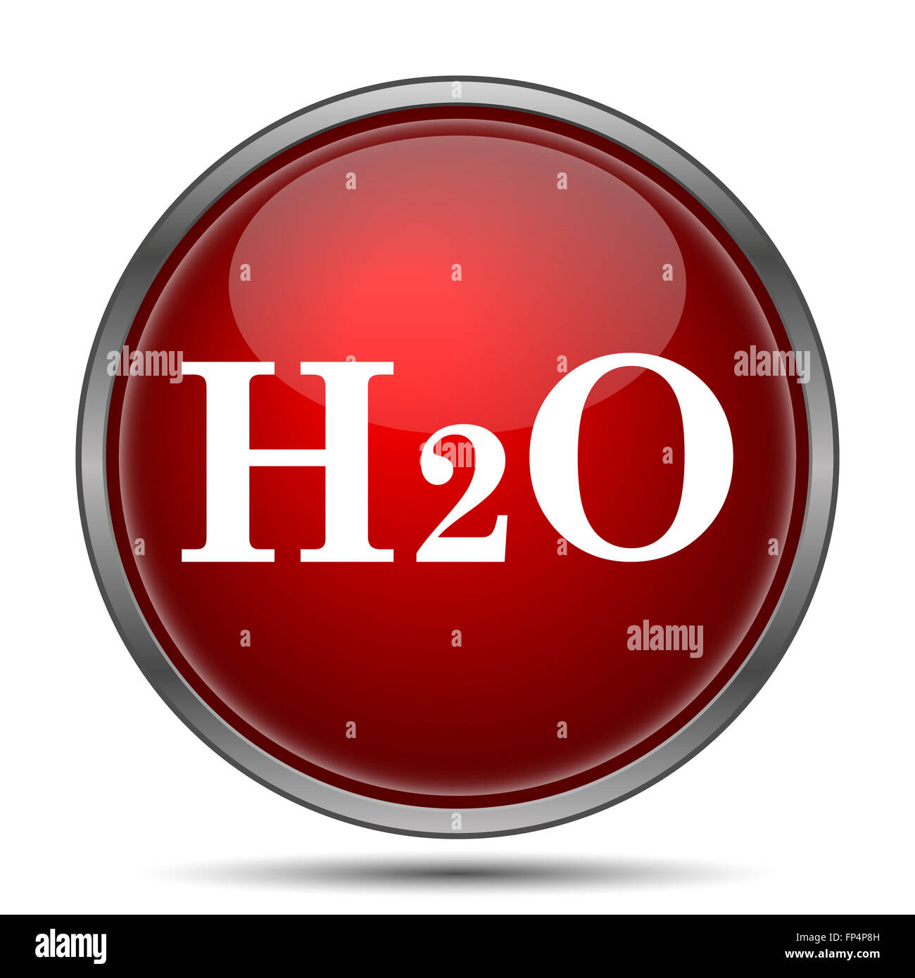 H2O icon. Internet button on white background Stock Photo - Alamy