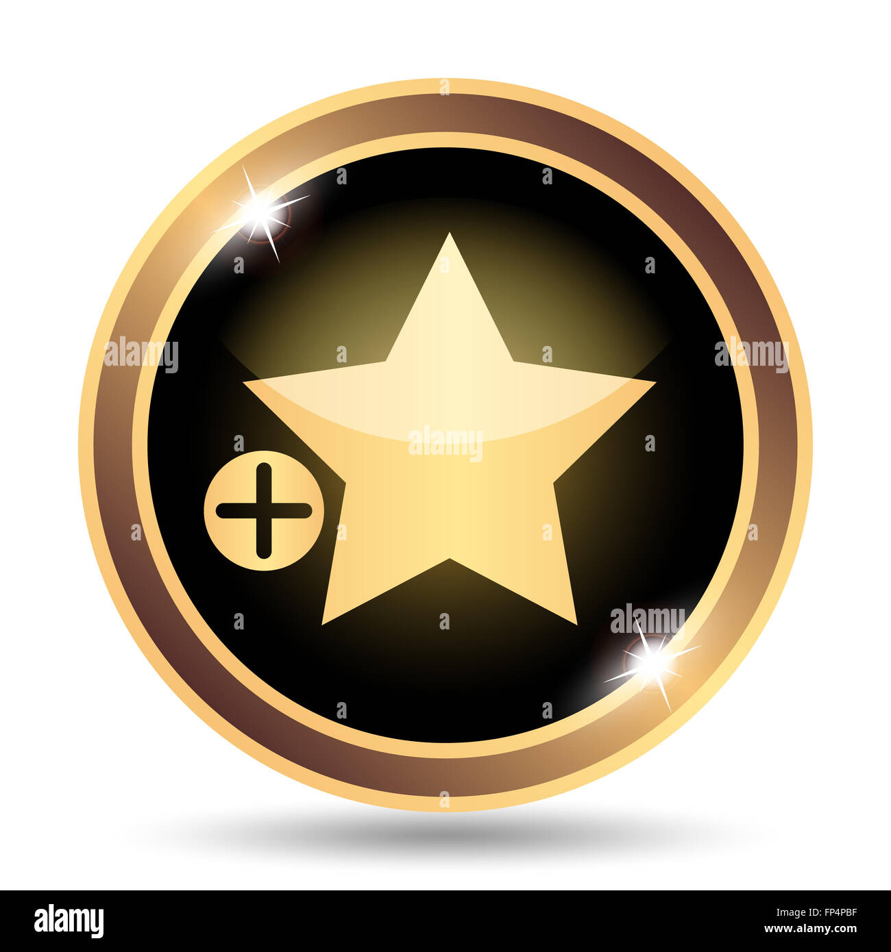 Add to favorites icon. Internet button on white background Stock Photo ...