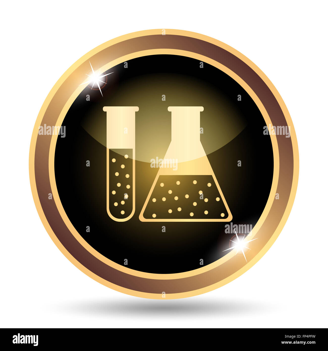 Chemistry set icon. Internet button on white background Stock Photo - Alamy