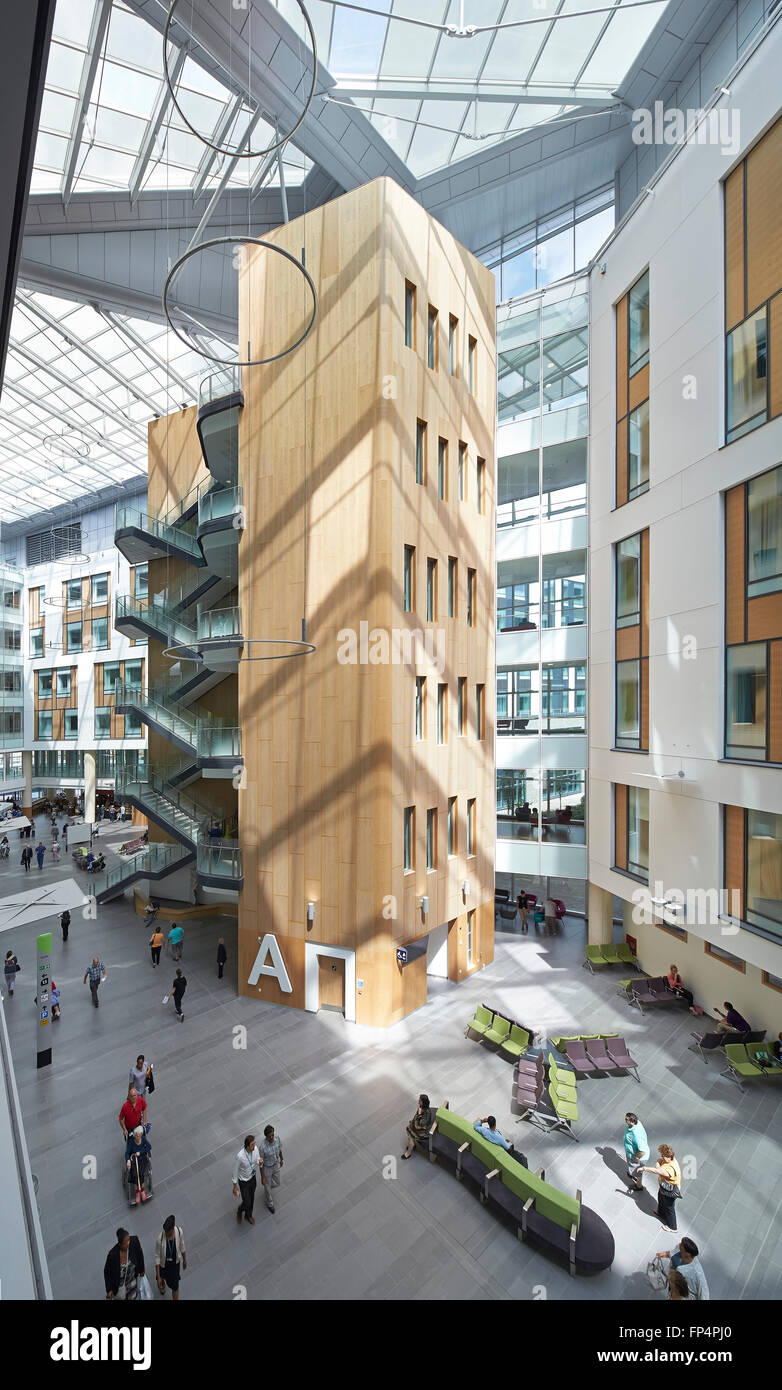 Full height public concourse skylight glazing naturally lit circulation ...