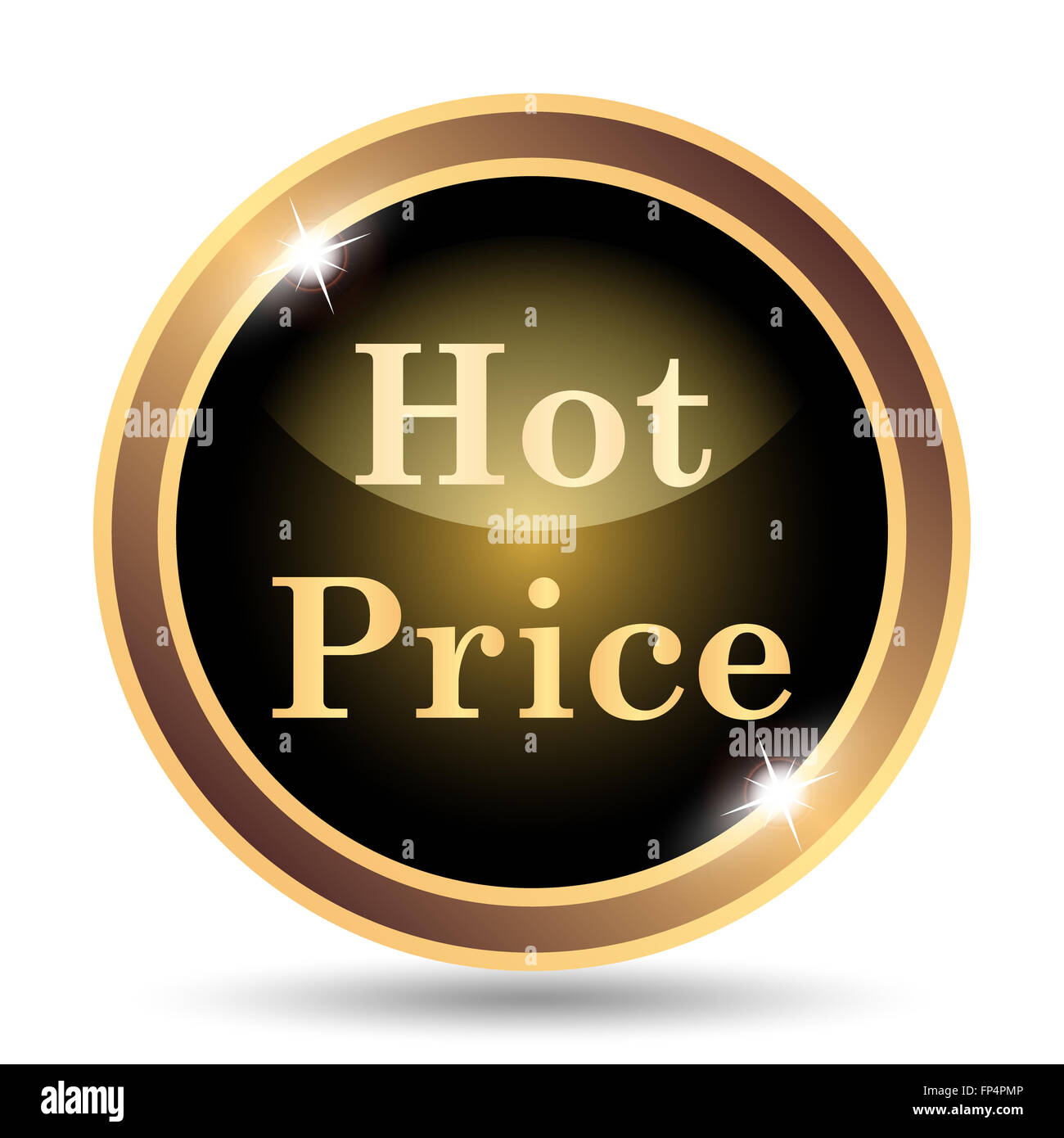 Hot price icon. Internet button on white background Stock Photo - Alamy
